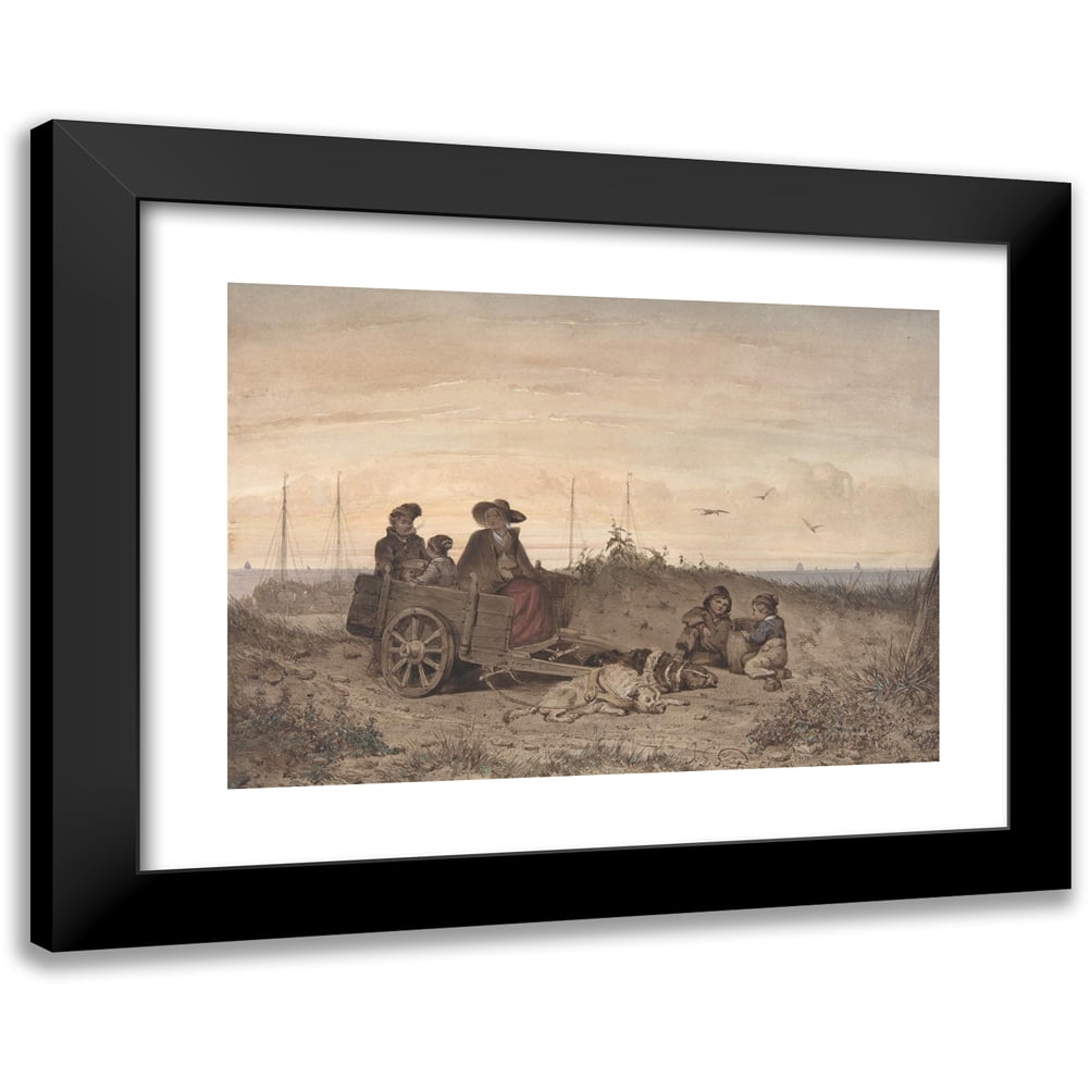 Jan Gerard Smits 24x18 Black Modern Framed Museum Art Print Titled - A ...