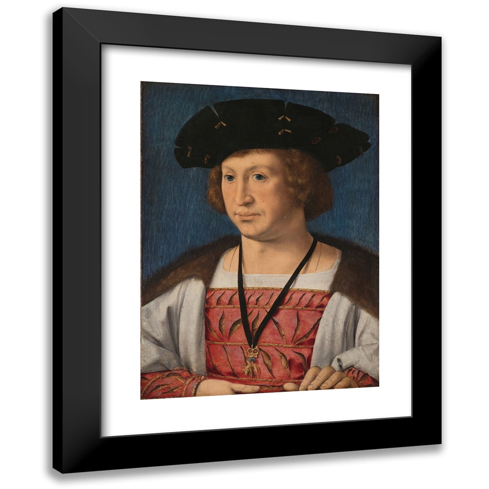 Jan Gossaert 19x24 Black Modern Framed Museum Art Print Titled - Floris ...