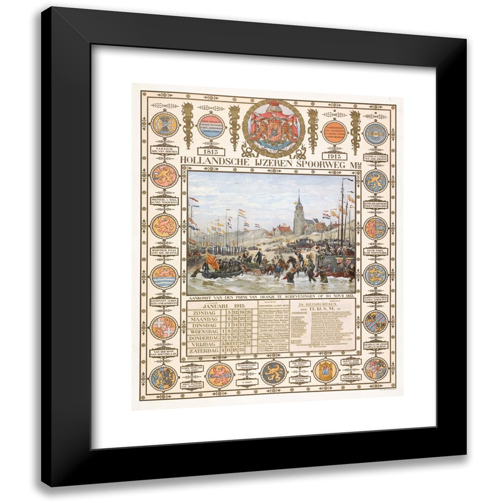 Jan Hoynck van Papendrecht 12x14 Black Modern Framed Museum Art Print ...