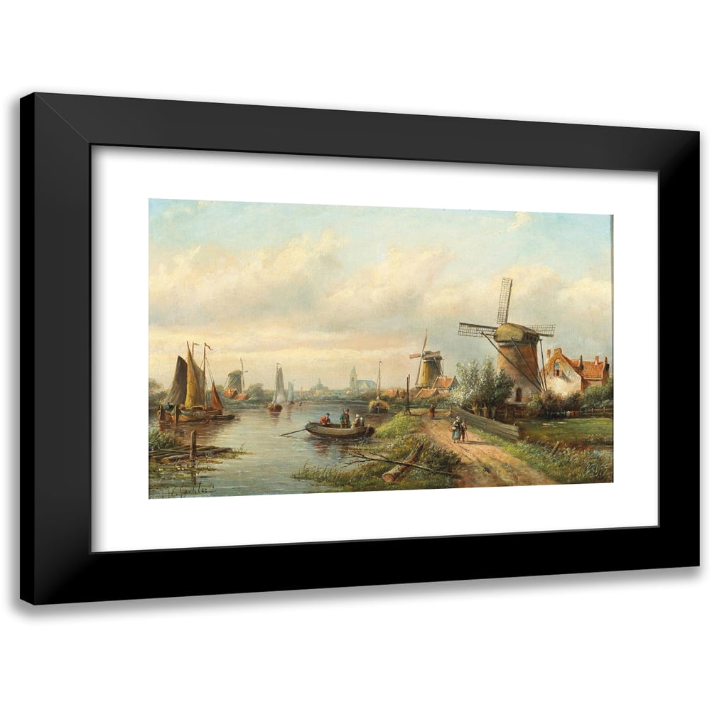 Jan Jacob Coenraad Spohler 24x17 Black Modern Framed Museum Art Print ...