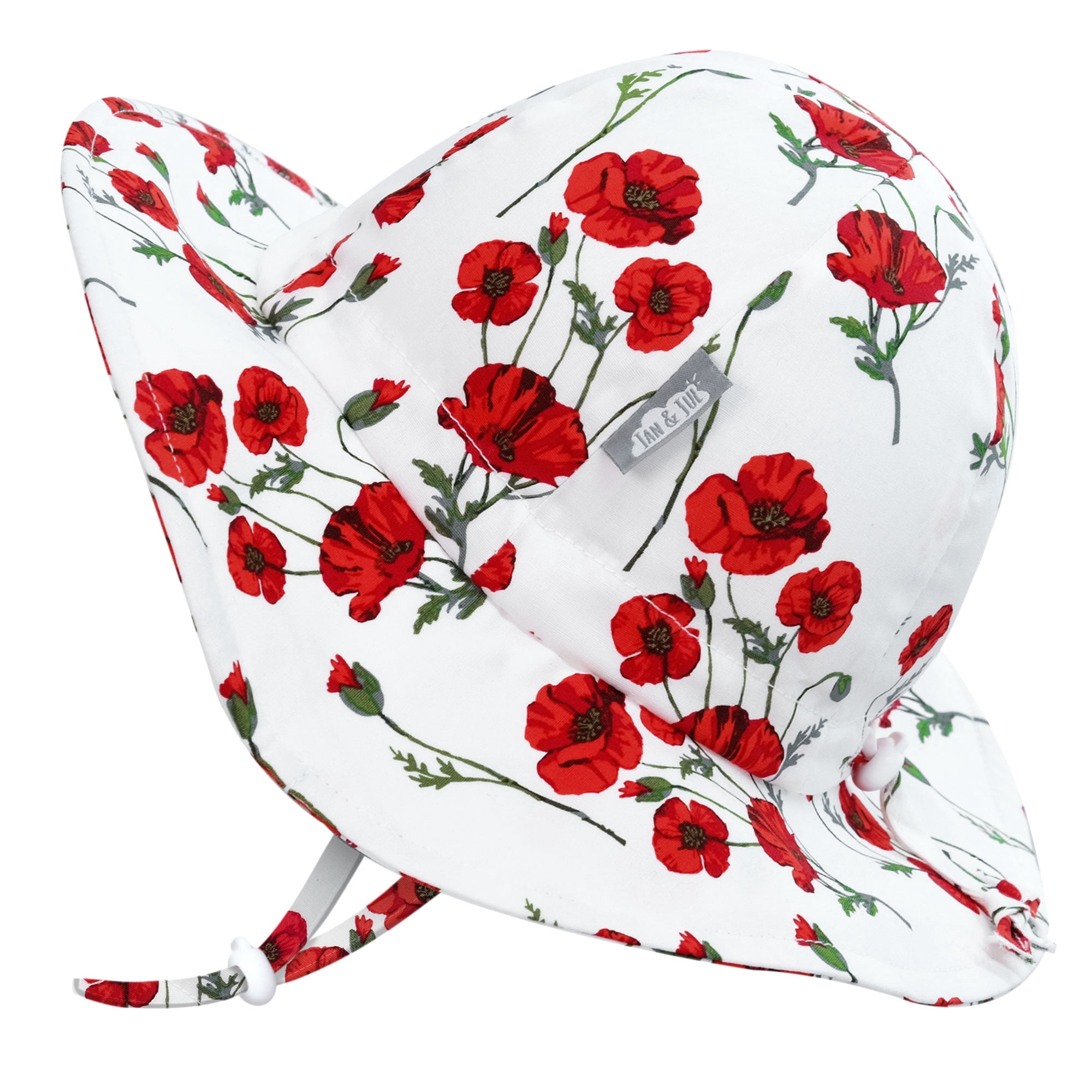Jan & Jul Floppy Sun-Hat for Toddler Girls Adjustable, 50+ UPF (L: 2-5 ...