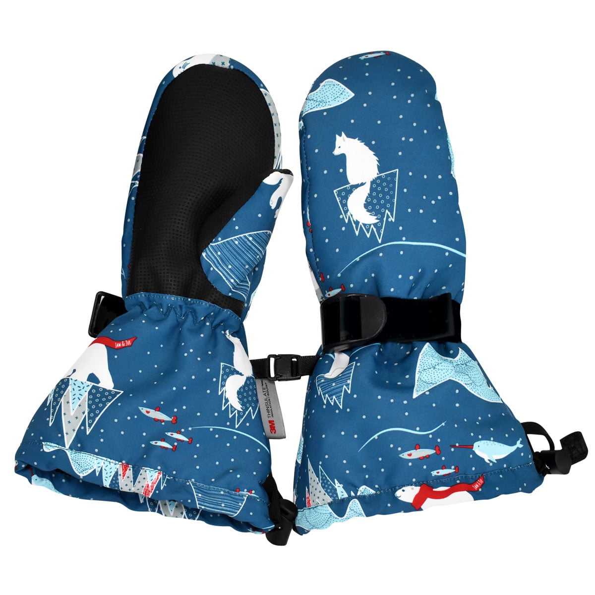 Jan & Jul Waterproof Stay-on Winter Snow and Ski Mittens Fleece-Lined ...