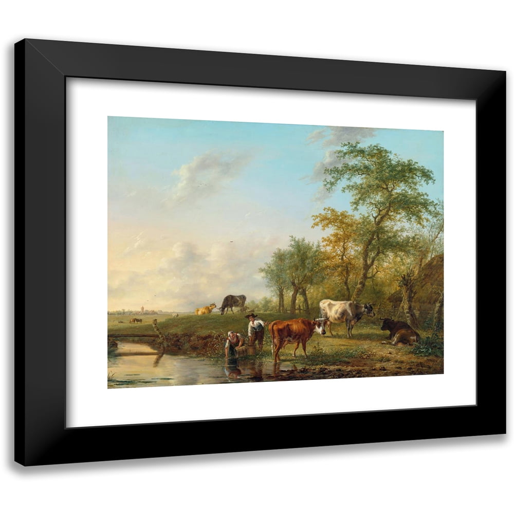 Jan Kobell II 14x12 Black Modern Framed Museum Art Print Titled ...