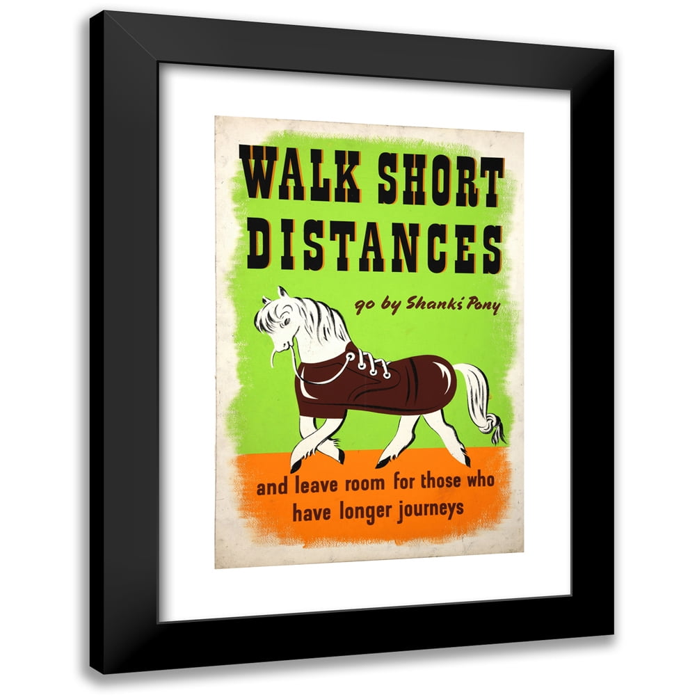 Jan Le Witt 13x18 Black Modern Framed Museum Art Print Titled - Walk ...