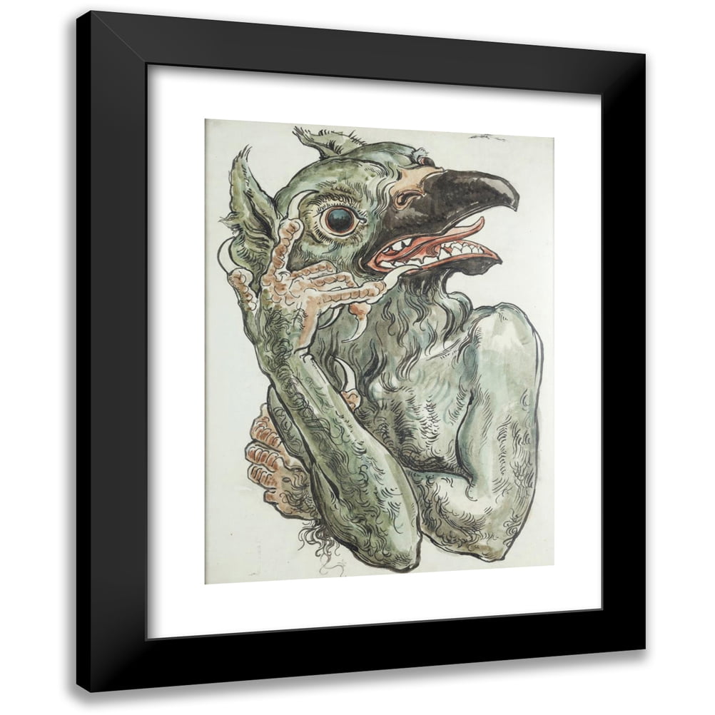 Jan Matejko 11x14 Black Modern Framed Museum Art Print Titled - Devil ...