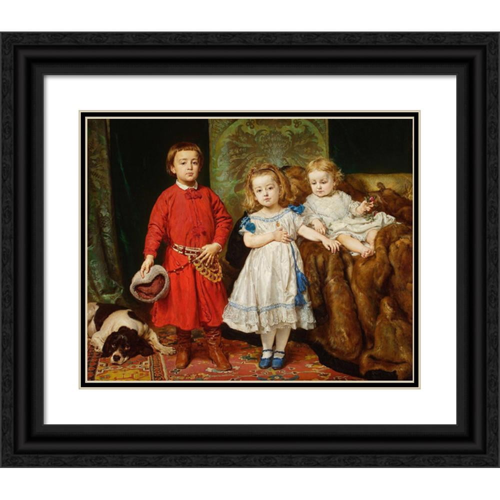 Jan Matejko 14x12 Black Ornate Wood Framed Double Matted Museum Art ...