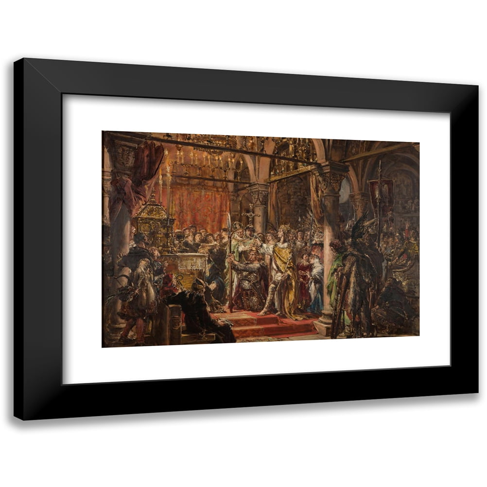 Jan Matejko 18x14 Black Modern Framed Museum Art Print Titled ...