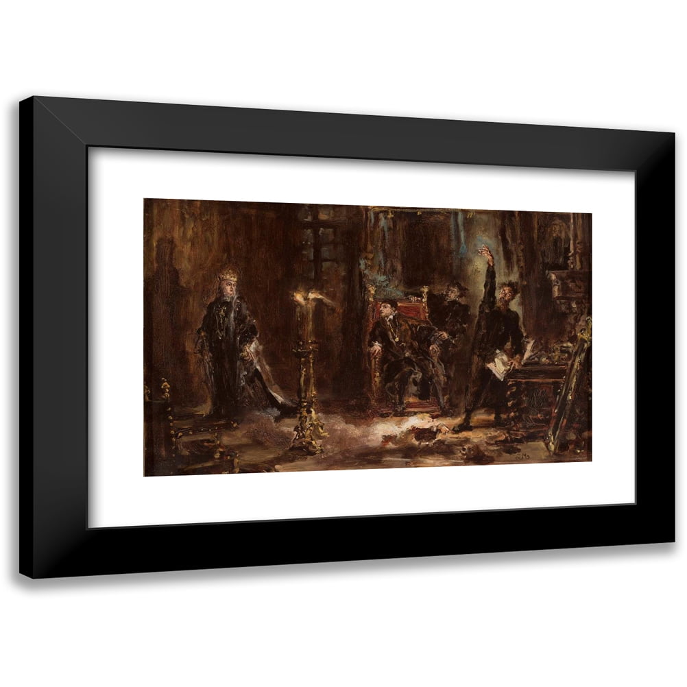 Jan Matejko 24x16 Black Modern Framed Museum Art Print Titled ...