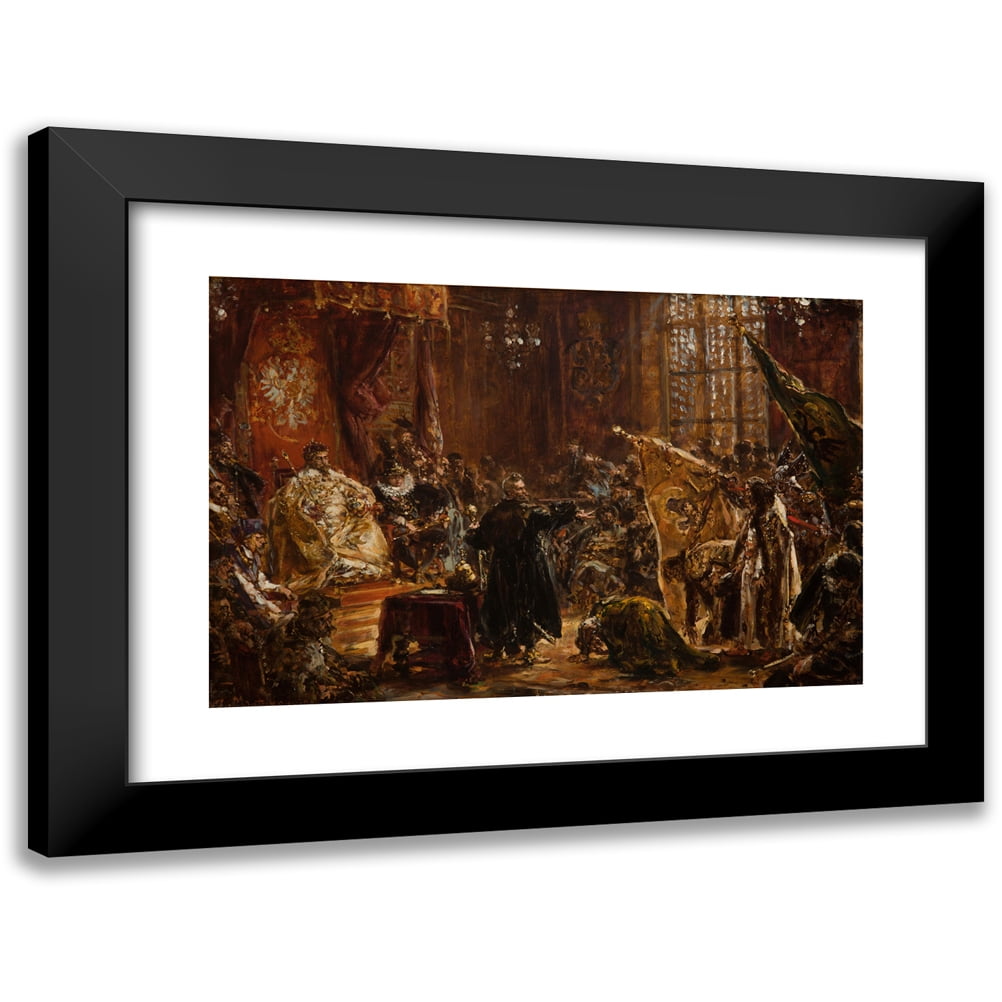 Jan Matejko 24x17 Black Modern Framed Museum Art Print Titled - Shuysky ...