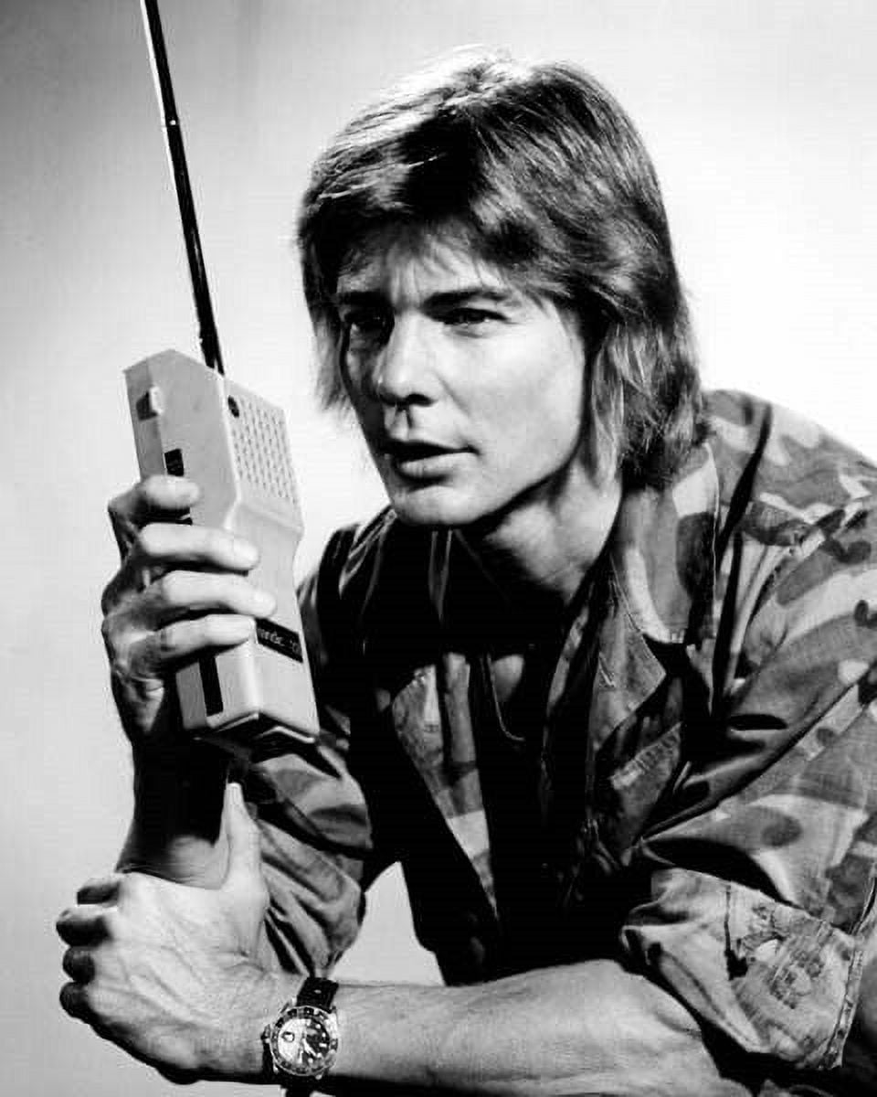 Jan-Michael Vincent 1970's era portrait holding walkie talkie 4x6 inch ...