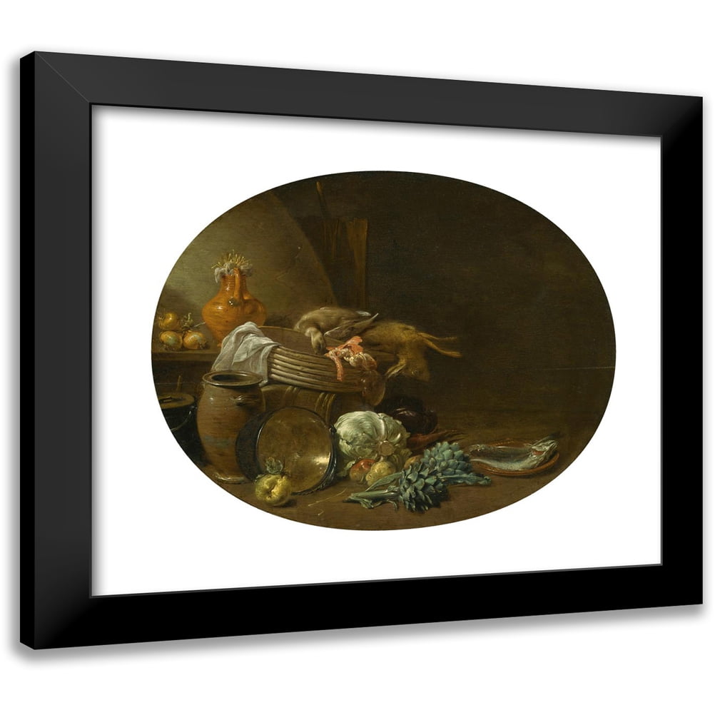 Jan Olis 14x12 Black Modern Framed Museum Art Print Titled - A Kitchen ...