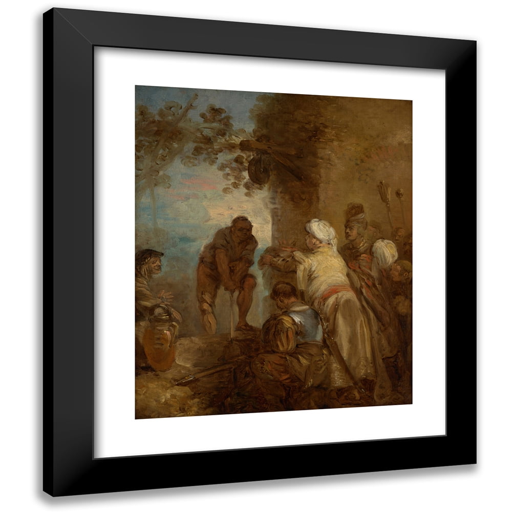 Jan Piotr Norblin 12x14 Black Modern Framed Museum Art Print Titled ...