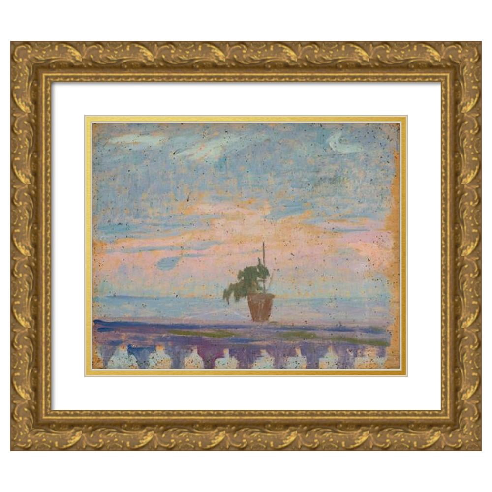 Jan Rembowski 14x12 Gold Ornate Wood Frame and Double Matted Museum Art ...