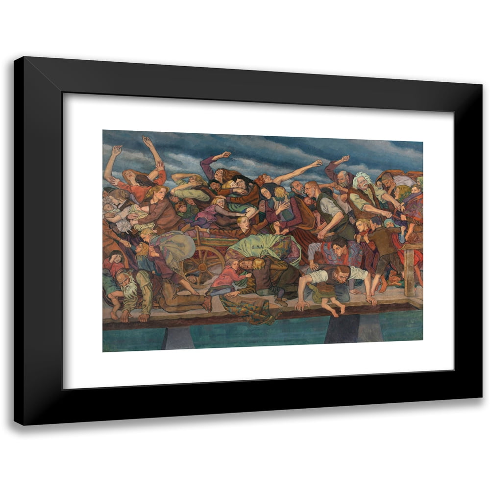 Jan Rembowski 18x14 Black Modern Framed Museum Art Print Titled ...