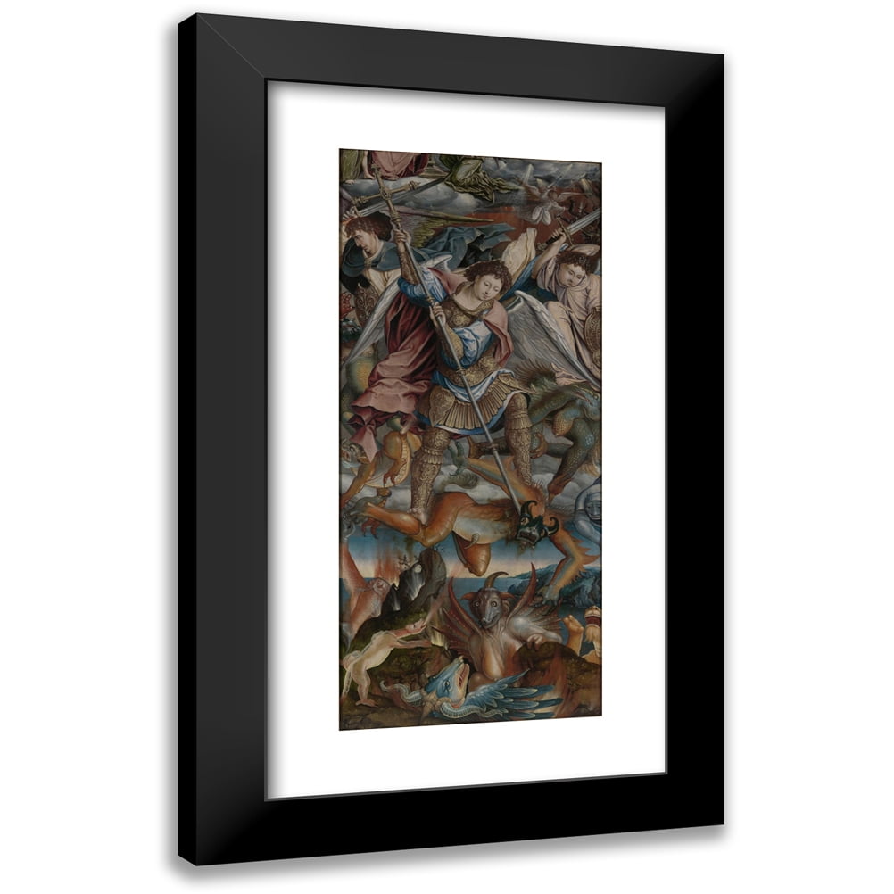 Jan Rombouts 8x14 Black Modern Framed Museum Art Print Titled - Fall of ...