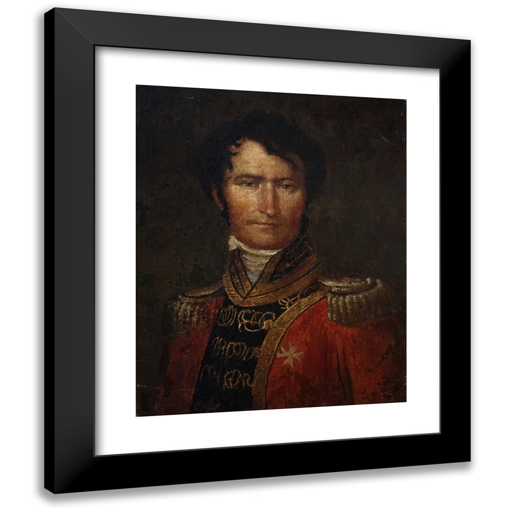 Jan Rustem 20x24 Black Modern Framed Museum Art Print Titled - Portrait ...