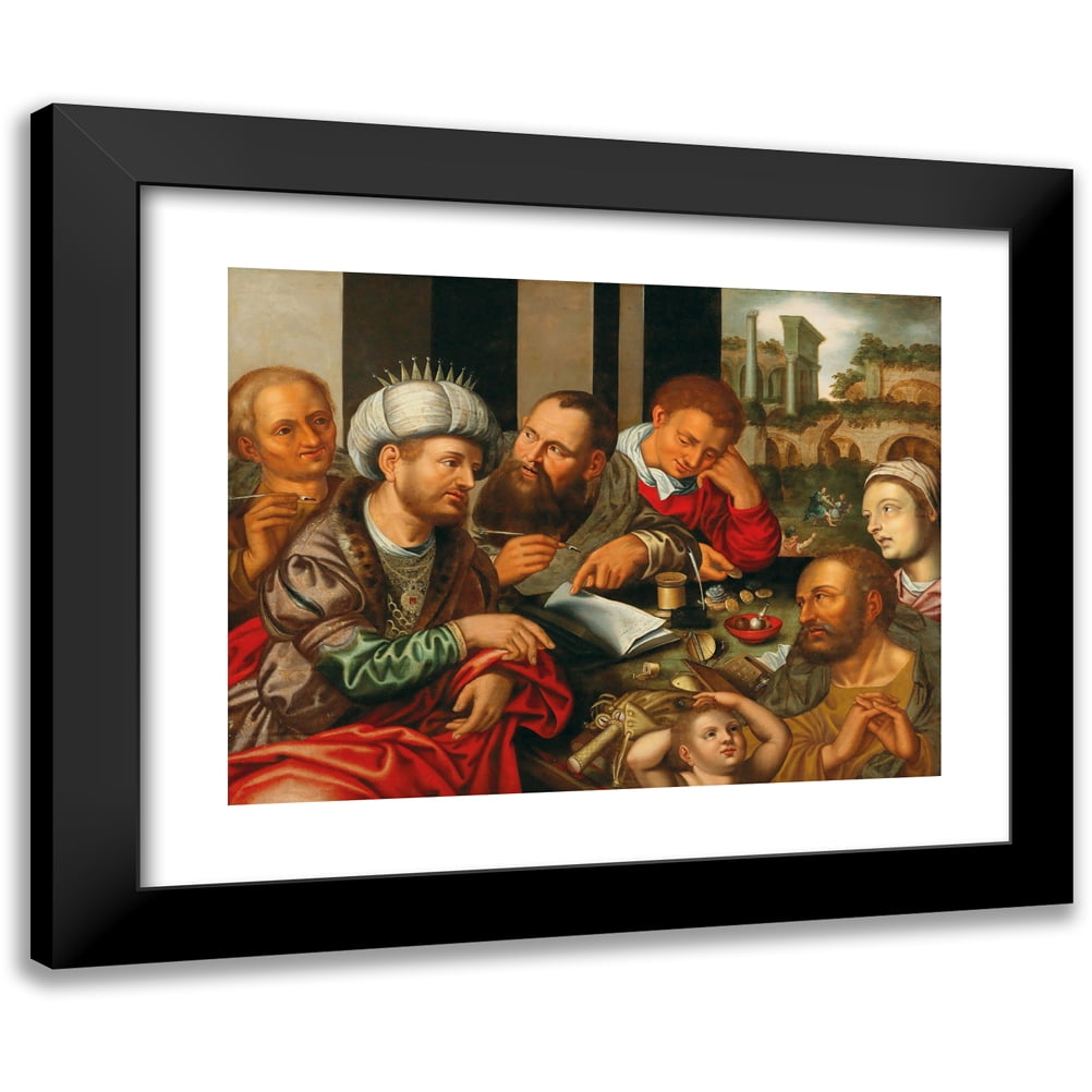 Jan Sanders Van Hemessen 14x12 Black Modern Framed Museum Art Print ...