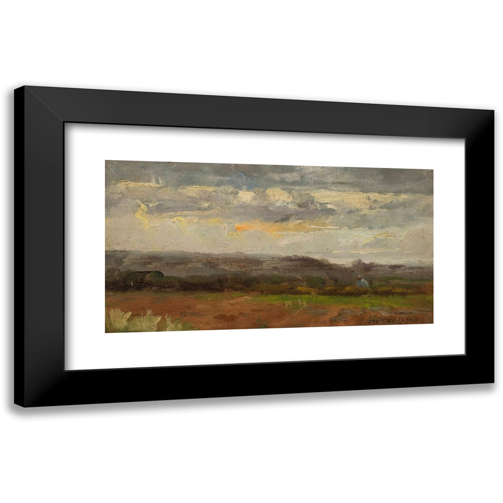 Jan Stanislawski 18x11 Black Modern Framed Museum Art Print Titled ...