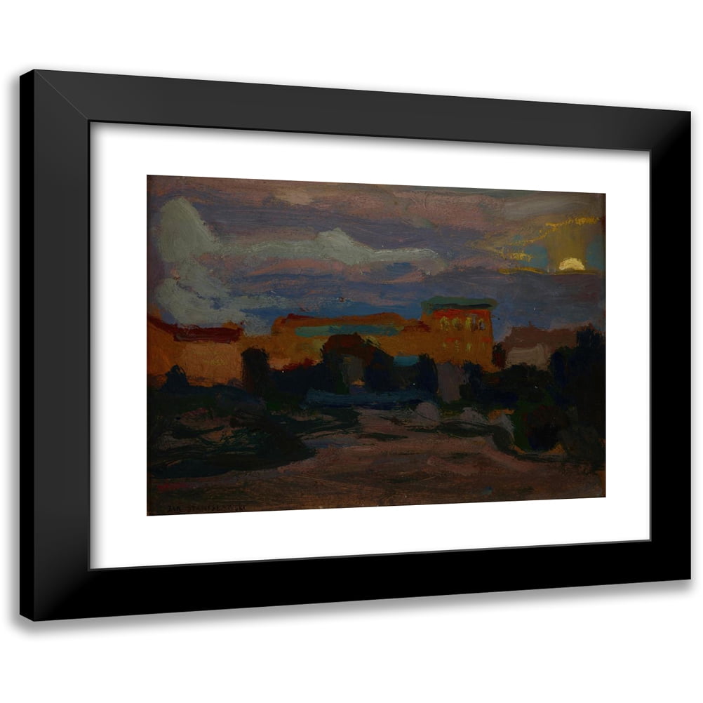Jan Stanislawski 18x14 Black Modern Framed Museum Art Print Titled ...