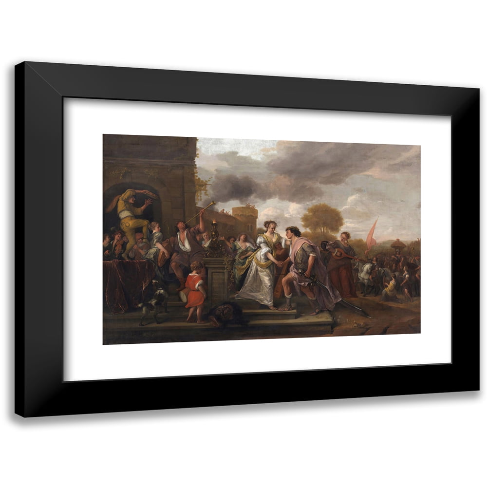 Jan Steen 14x11 Black Modern Framed Museum Art Print Titled - David ...