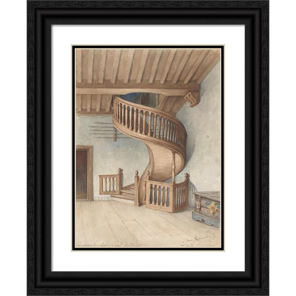 Jan Striening 19x24 Black Ornate Framed Double Matted Museum Art Print ...