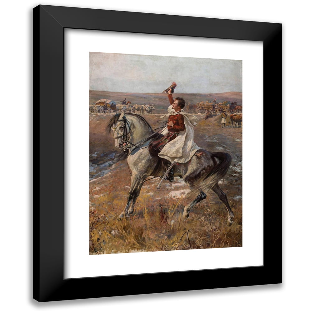 Jan Styka 19x24 Black Modern Framed Museum Art Print Titled - Portrait ...
