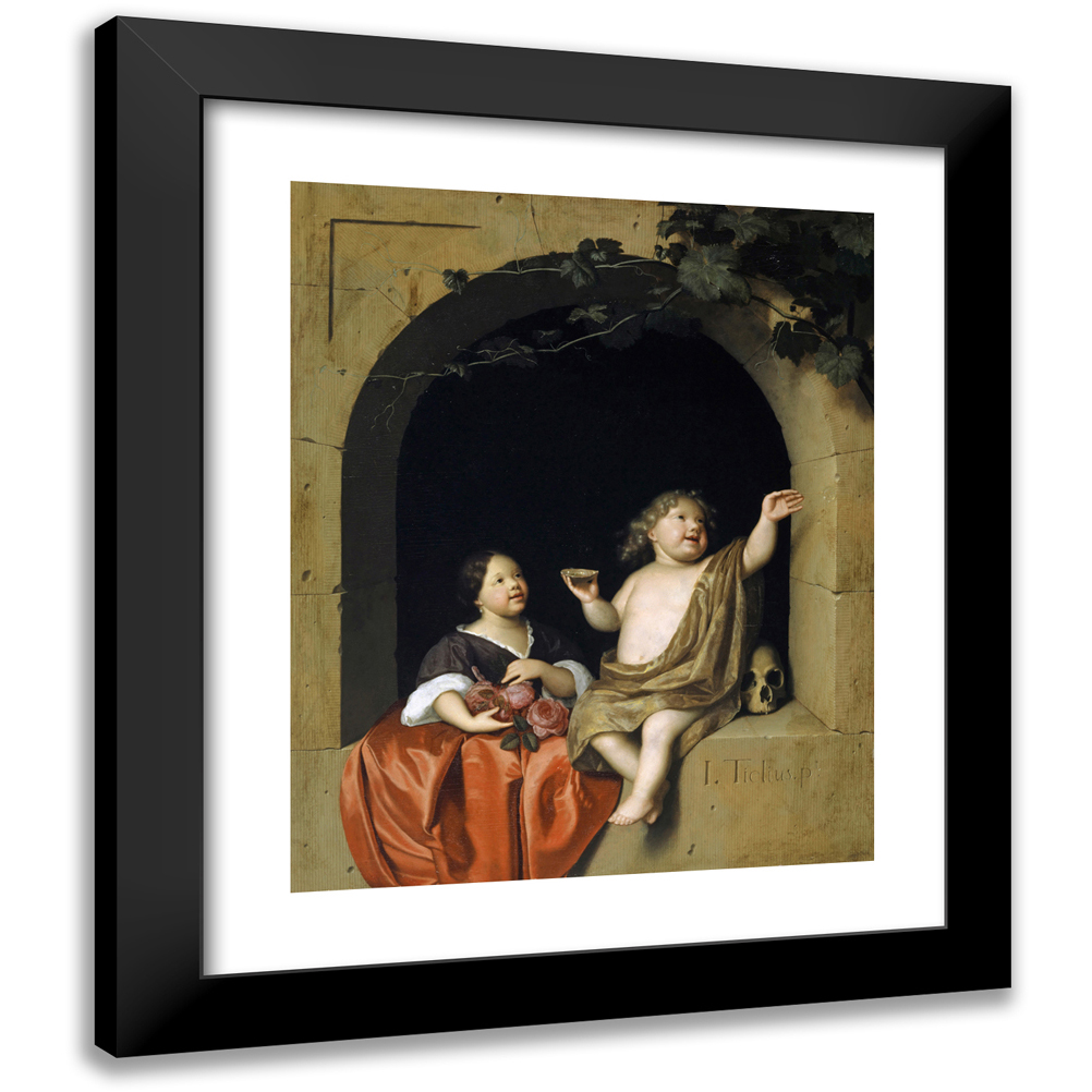 Jan Tilius 12x14 Black Modern Framed Museum Art Print Titled - Two ...