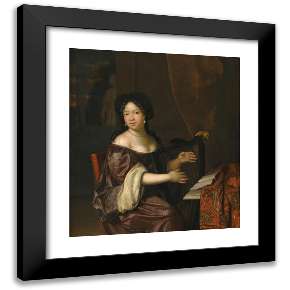 Jan Tilius 20x22 Black Modern Framed Museum Art Print Titled - A Young ...