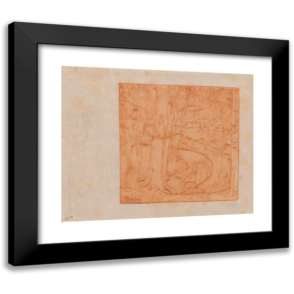 Jan Toorop 14x12 Black Modern Framed Museum Art Print Titled - Bare ...