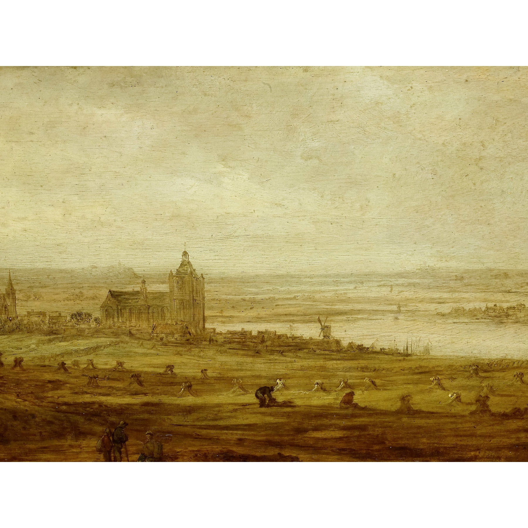 Jan Van Goyen View Of Arnhem Church Painting Extra Large XL Wall Art ...