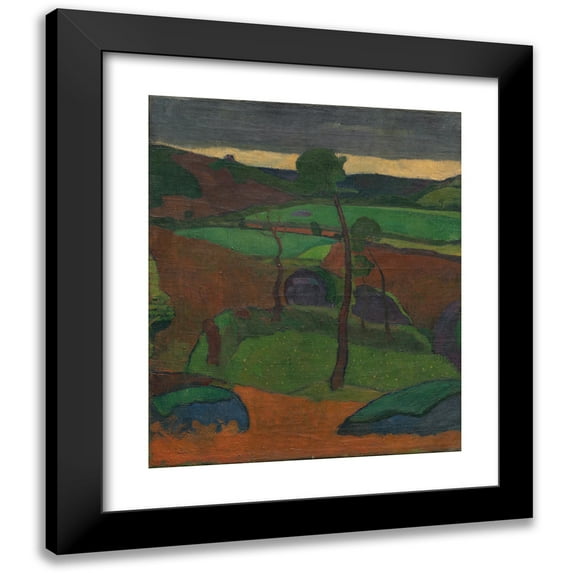 Jan Verkade 12x14 Black Modern Framed Museum Art Print Titled - Breton ...