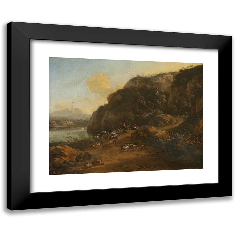 Jan Vermeer van Haarlem 24x19 Black Modern Framed Museum Art Print ...