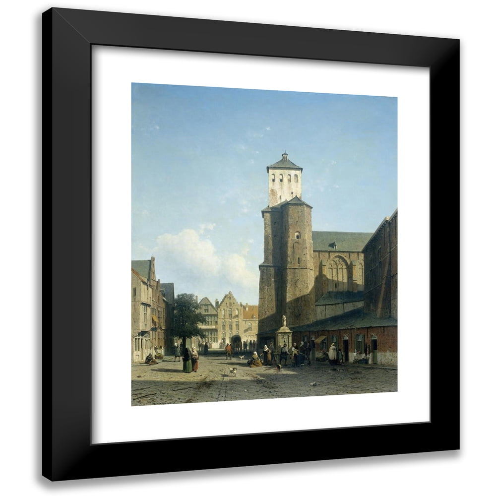Jan Weissenbruch 15x18 Black Modern Framed Museum Art Print Titled - St ...