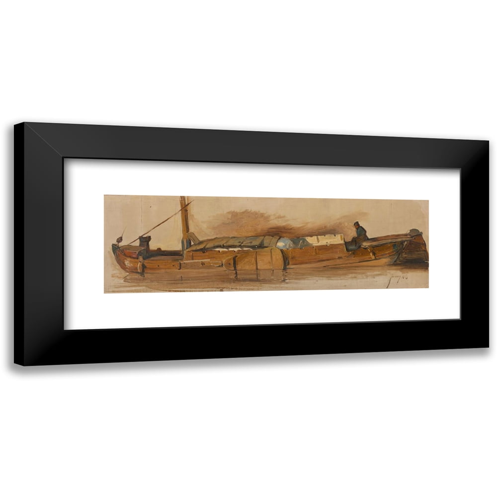 Jan Weissenbruch 24x10 Black Modern Framed Museum Art Print Titled ...