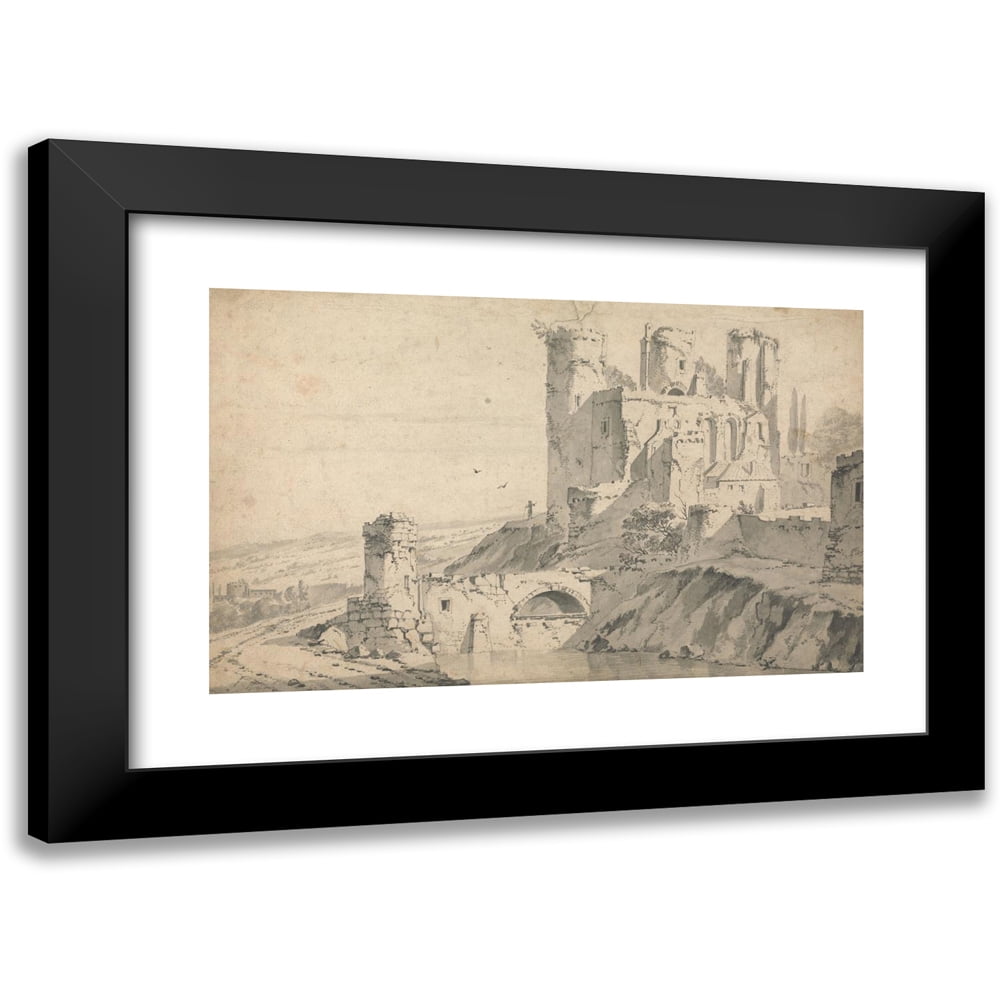 Jan Wyck 18x13 Black Modern Framed Museum Art Print Titled - Ruined ...