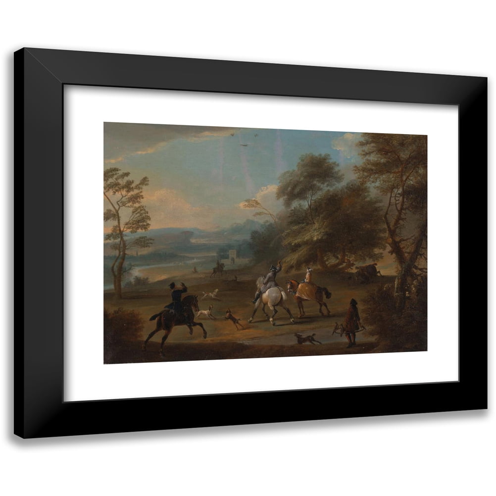 Jan Wyck 18x14 Black Modern Framed Museum Art Print Titled - A Hawking ...