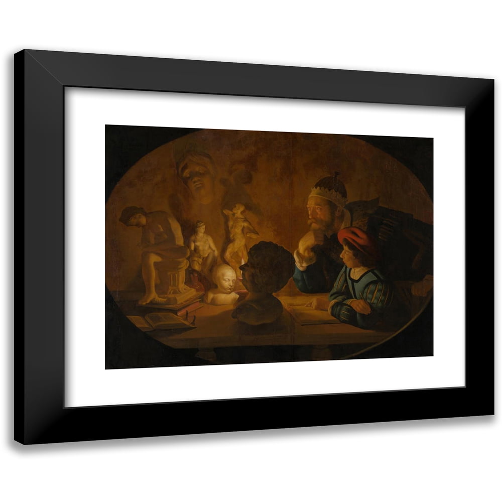 Jan ter Borch 24x19 Black Modern Framed Museum Art Print Titled - The ...