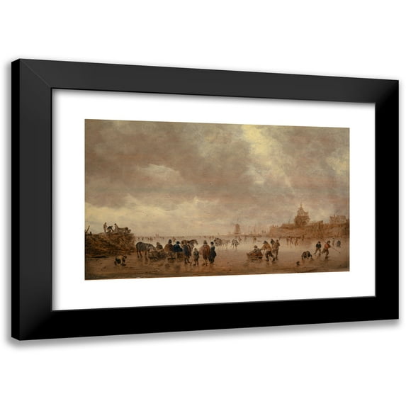 Jan van Goyen 18x12 Black Modern Framed Museum Art Print Titled ...