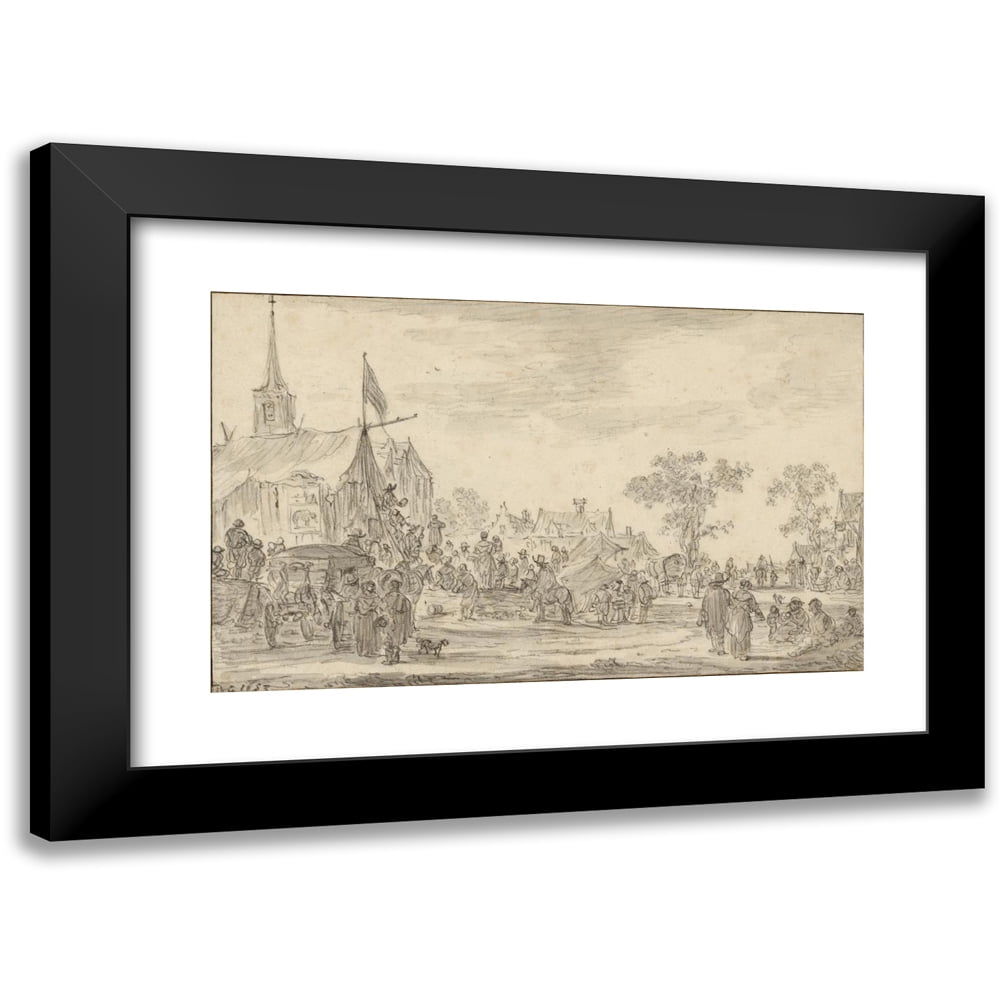 Jan van Goyen 18x13 Black Modern Framed Museum Art Print Titled - A ...