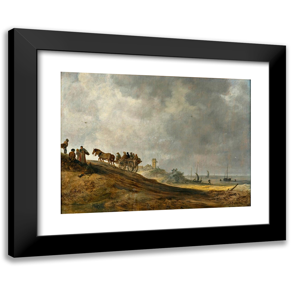 Jan van Goyen 18x14 Black Modern Framed Museum Art Print Titled - Beach ...