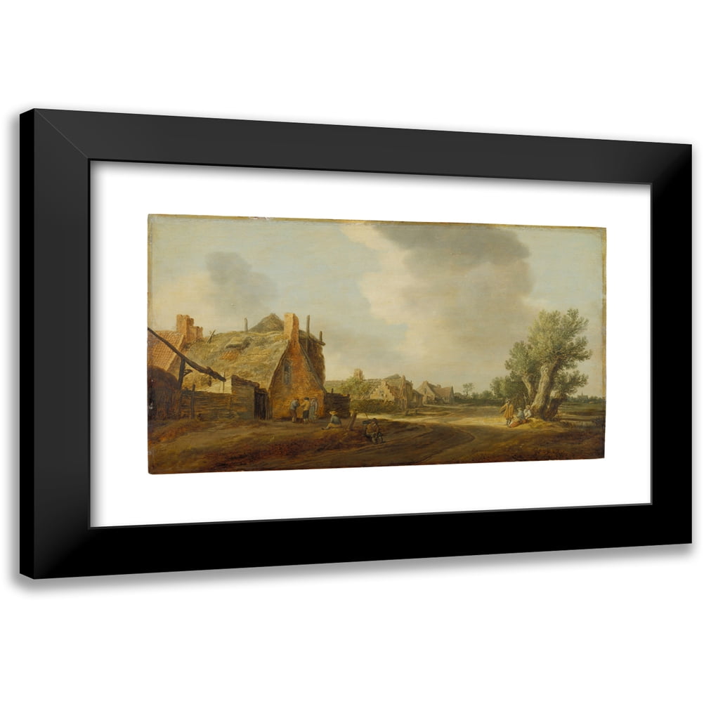 Jan van Goyen 24x15 Black Modern Framed Museum Art Print Titled ...