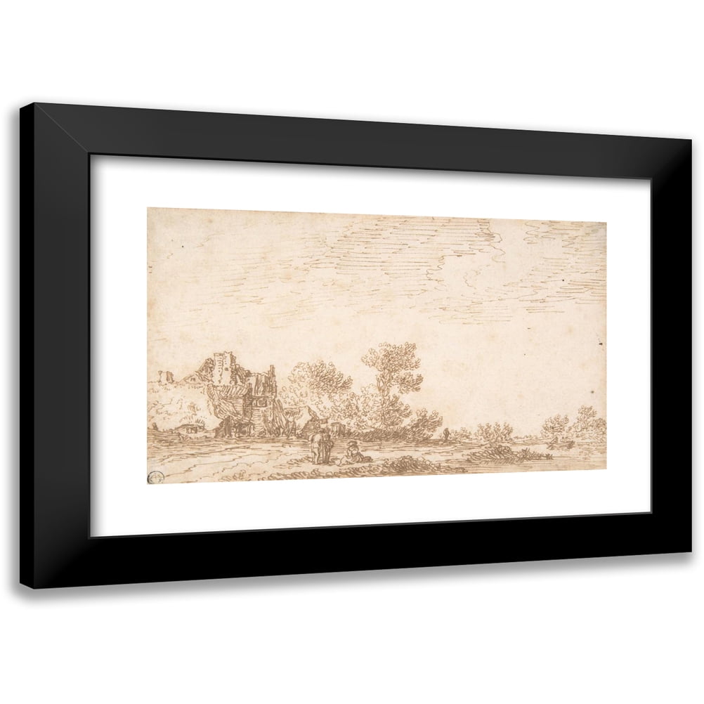 Jan van Goyen 24x16 Black Modern Framed Museum Art Print Titled ...