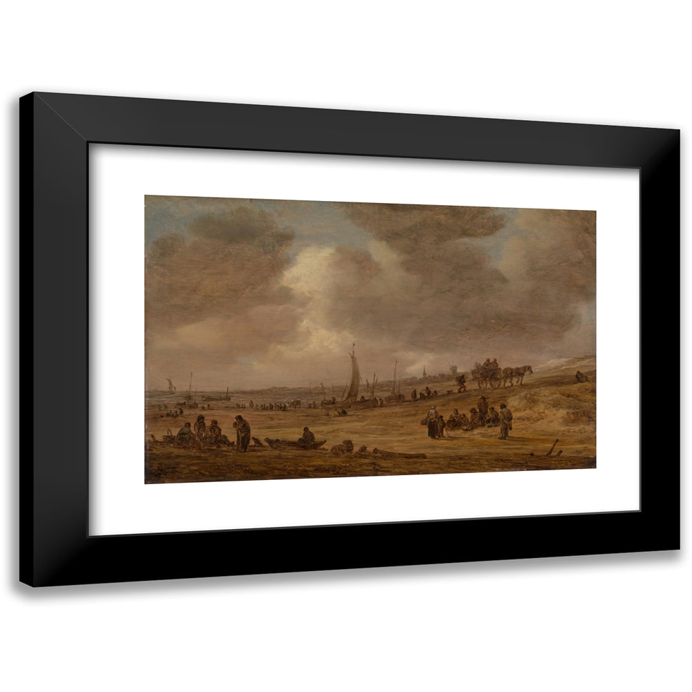 Jan van Goyen 24x17 Black Modern Framed Museum Art Print Titled - A ...