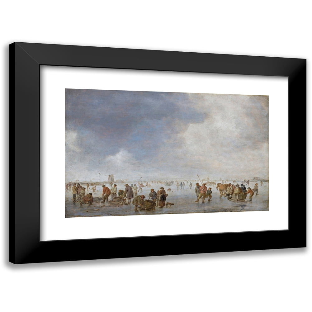 Jan van Goyen 24x17 Black Modern Framed Museum Art Print Titled ...