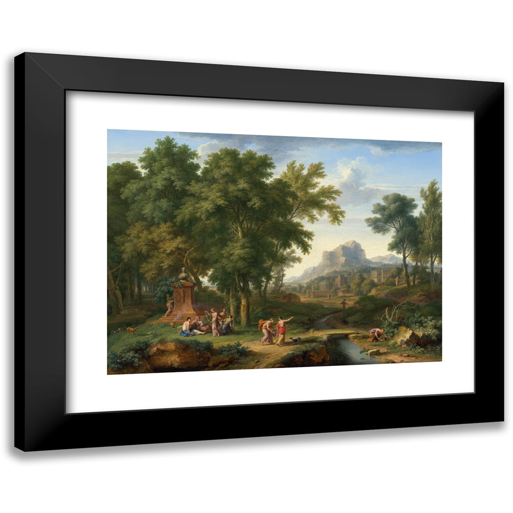 Jan van Huysum 24x19 Black Modern Framed Museum Art Print Titled ...