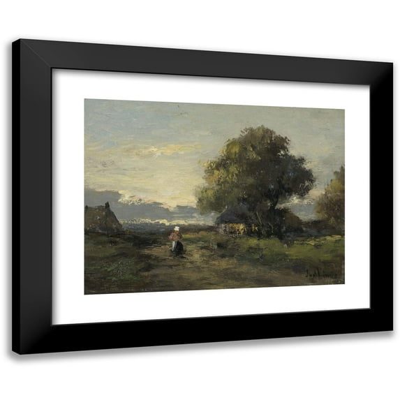 Jan van der Linde 14x12 Black Modern Framed Museum Art Print Titled ...