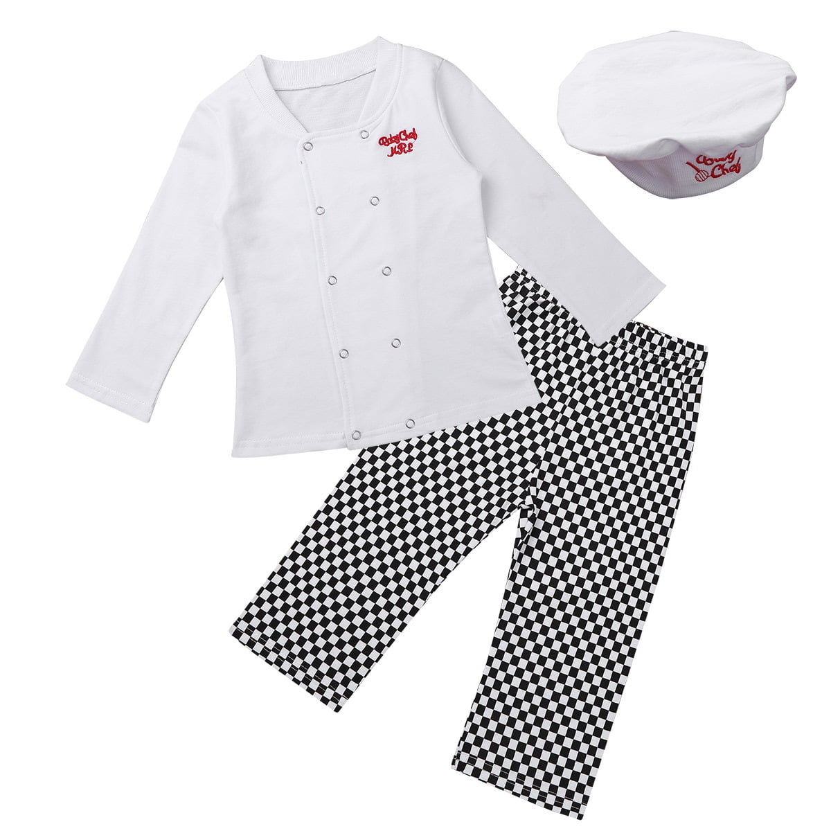 JanJean Infant Baby Boys Cook Chef Costumes Party Fancy Outfit Long ...