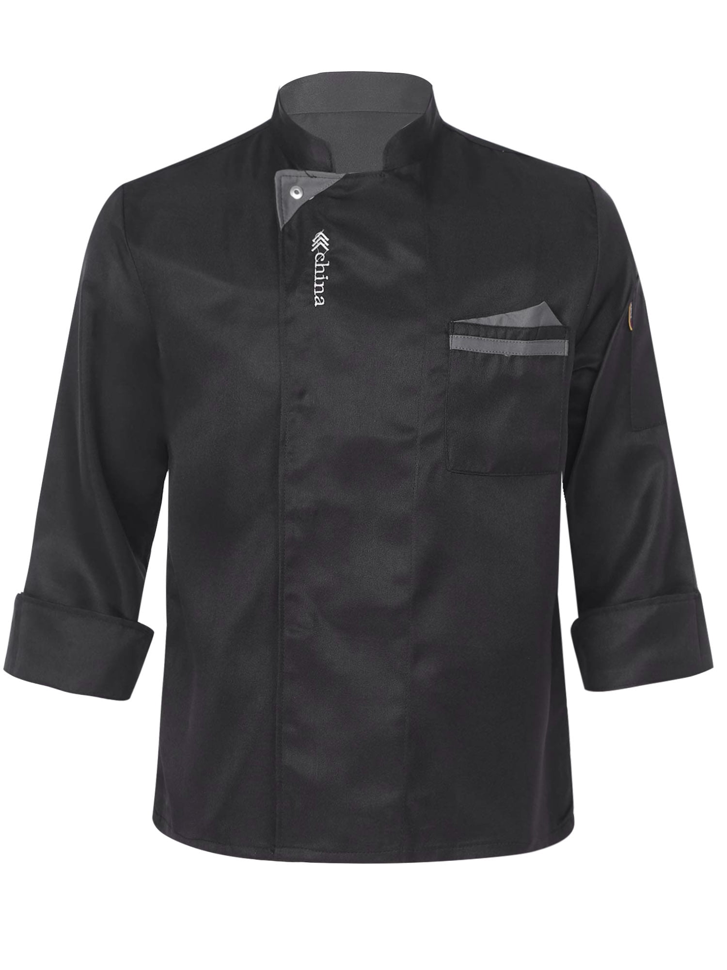 JanJean Men Women Chef Coat Chef Jacket Restaurant Kitchen Work Clothes ...