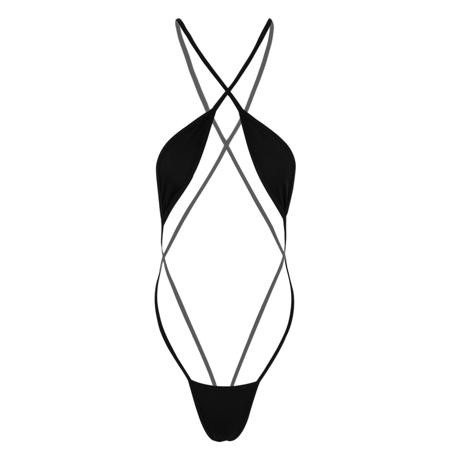 JanJean Women Sling Shot One-Piece Micro Bikini Leotard Jumpsuit ...