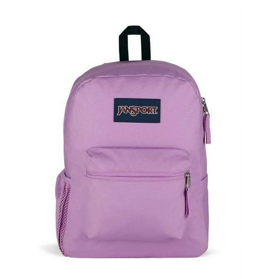 JanSport Purple Orchid Cross Town Backpack with Mesh Pocket and Padded ...